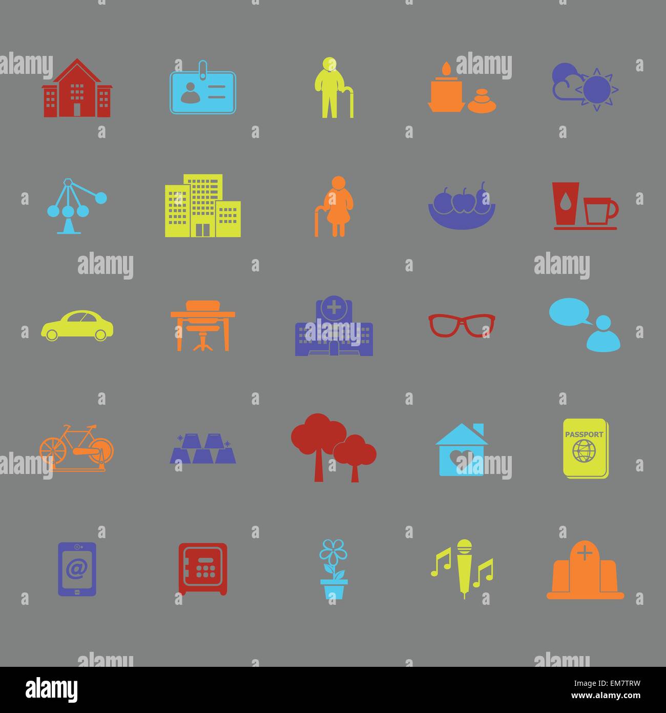 Old Woman Milk Stock Vector Images - Alamy