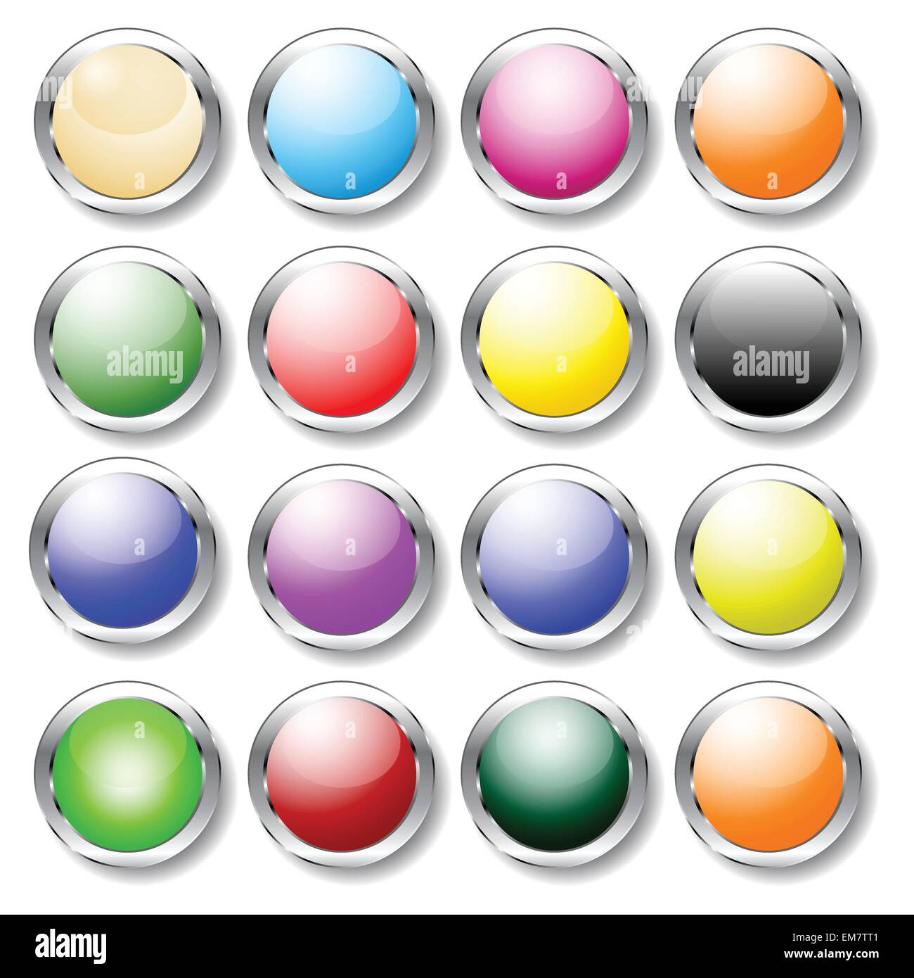 Blue black web buttons Stock Vector Images - Alamy