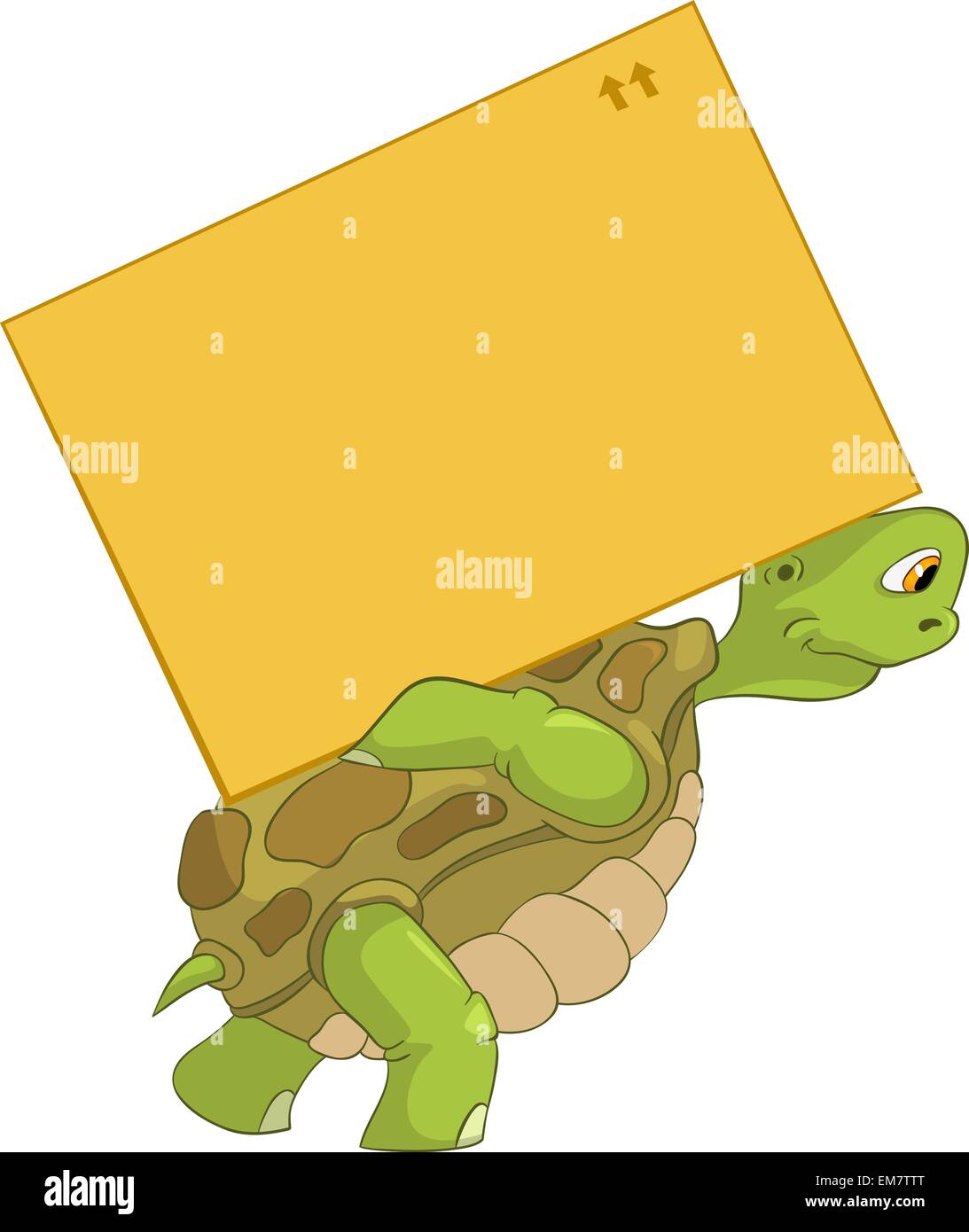 Funny Turtle. Delivery Stock Vector Image & Art - Alamy