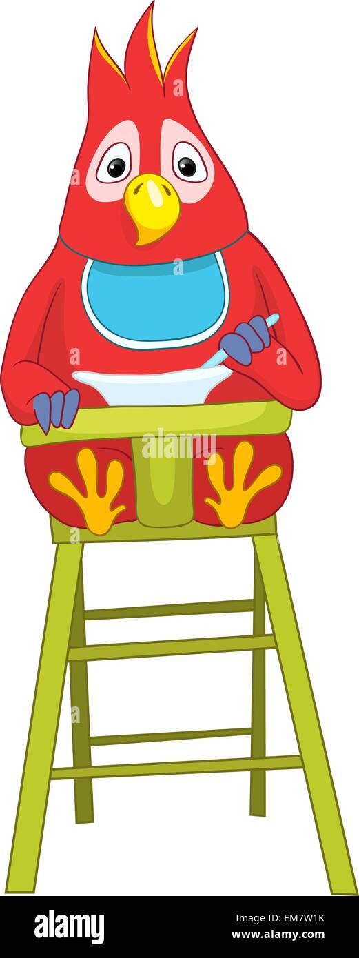 Funny baby eating food Stock Vector Images - Alamy
