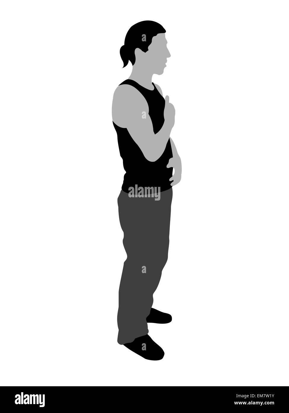 Stylish modern guy standing Stock Vector Images - Alamy