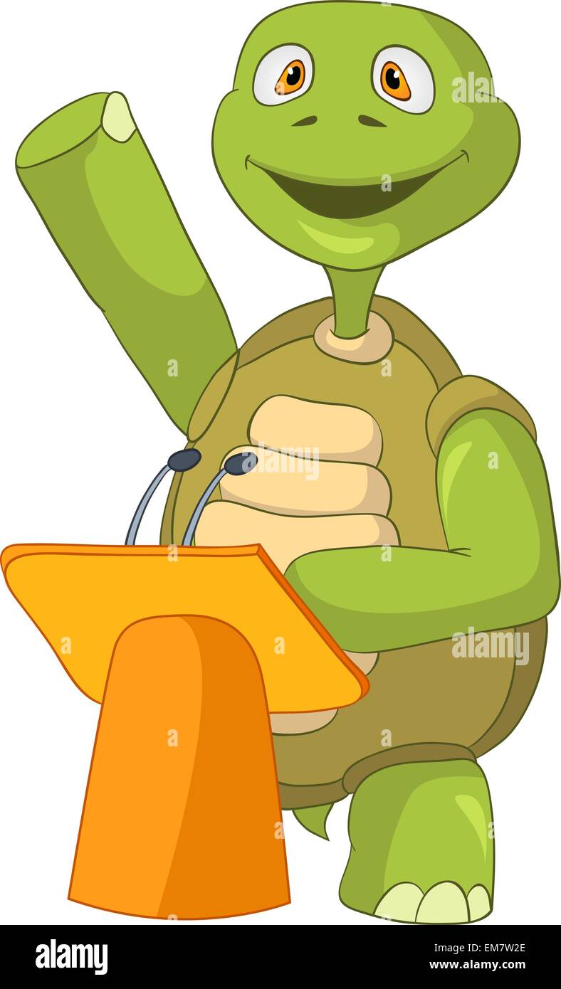 Funny Turtle. Presentation Stock Vector Image & Art - Alamy