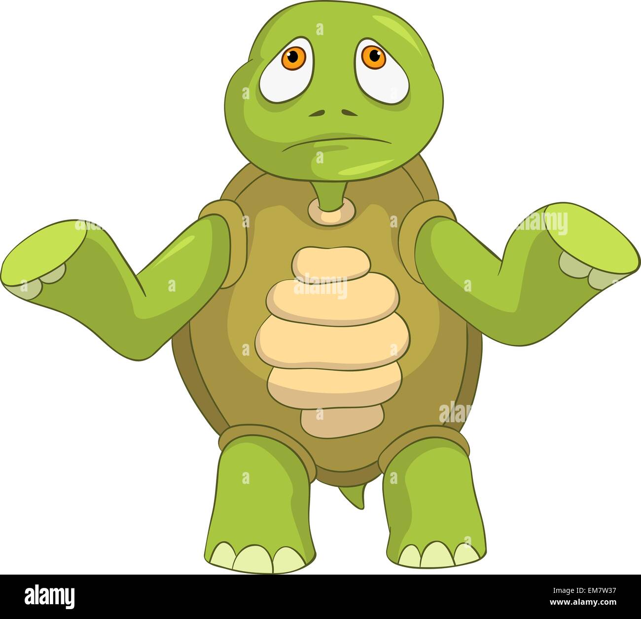 Sad turtle Stock Vector Images - Alamy