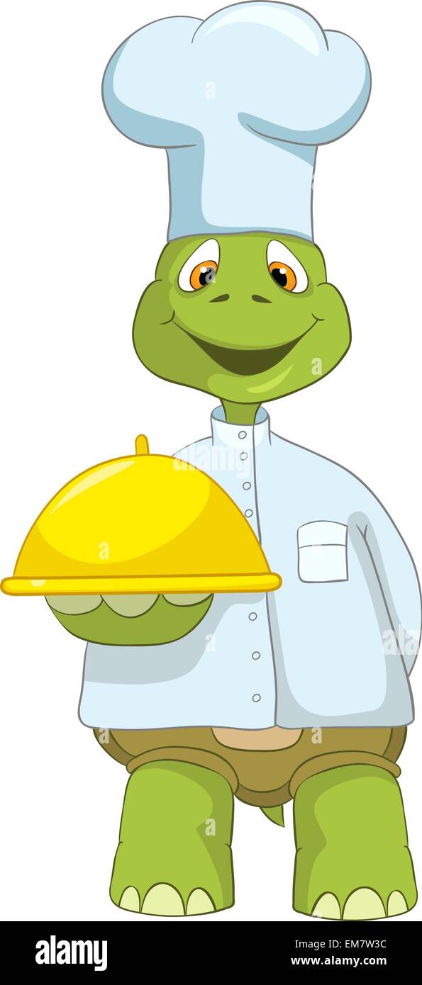 Funny Turtle. Chef Stock Vector Image & Art - Alamy