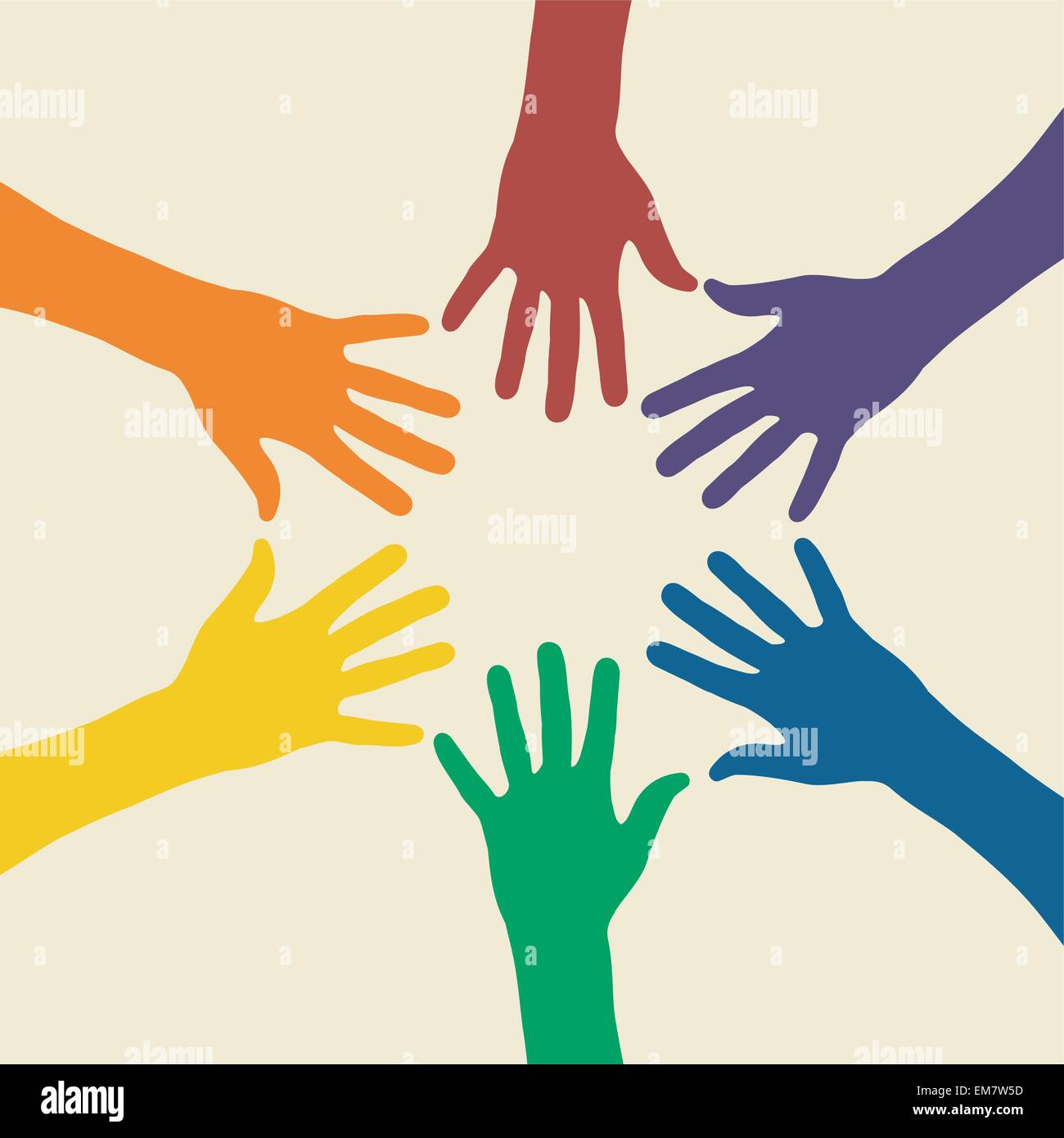 Hands on light background Stock Vector Images - Alamy