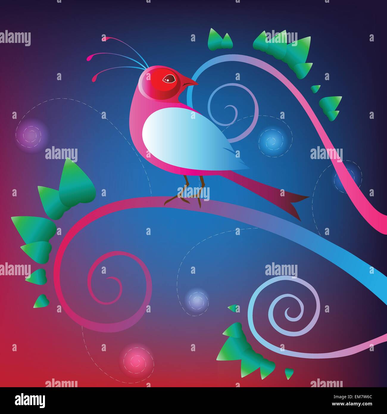 Magic bird Stock Vector Images - Alamy