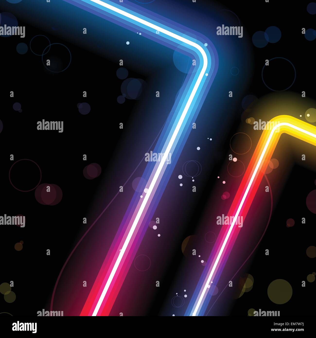 Rainbow Lines Background with Sparkles and Swirls Stock Vector Image ...