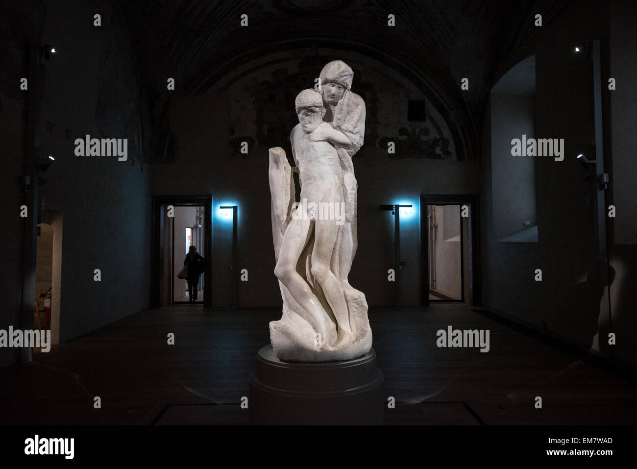 Milan, Italy. 17th Apr, 2015. the front of Michelangelo's Rondanini ...
