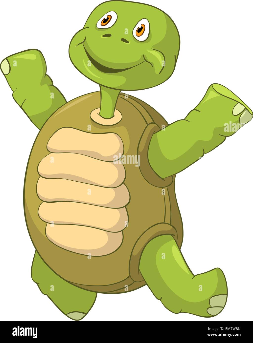 Funny Turtle. Jumping Stock Vector Image & Art - Alamy