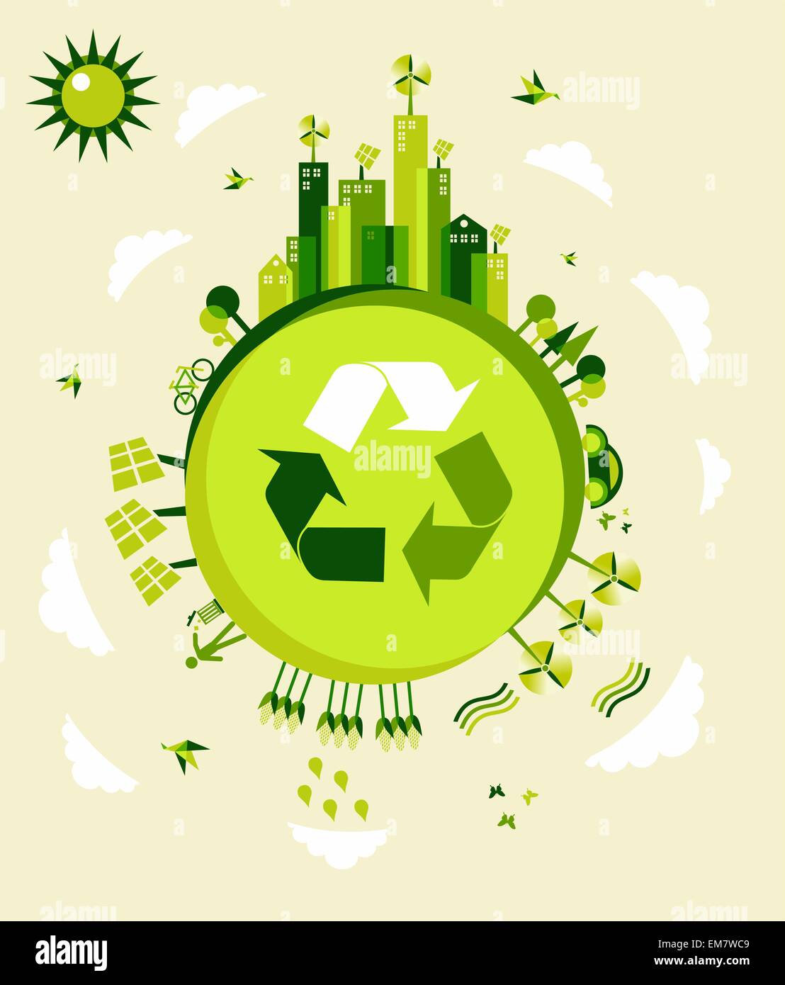 Green earth Stock Vector Images - Alamy