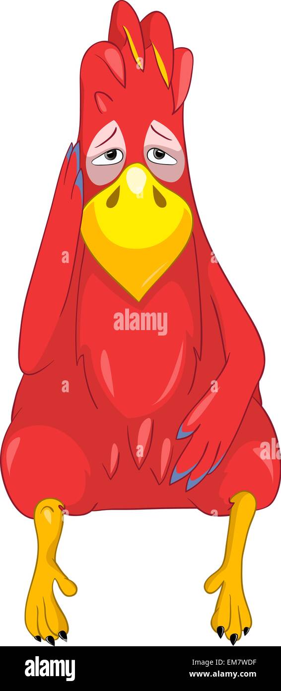 Cartoon illustration bird sad expression hi-res stock photography and ...