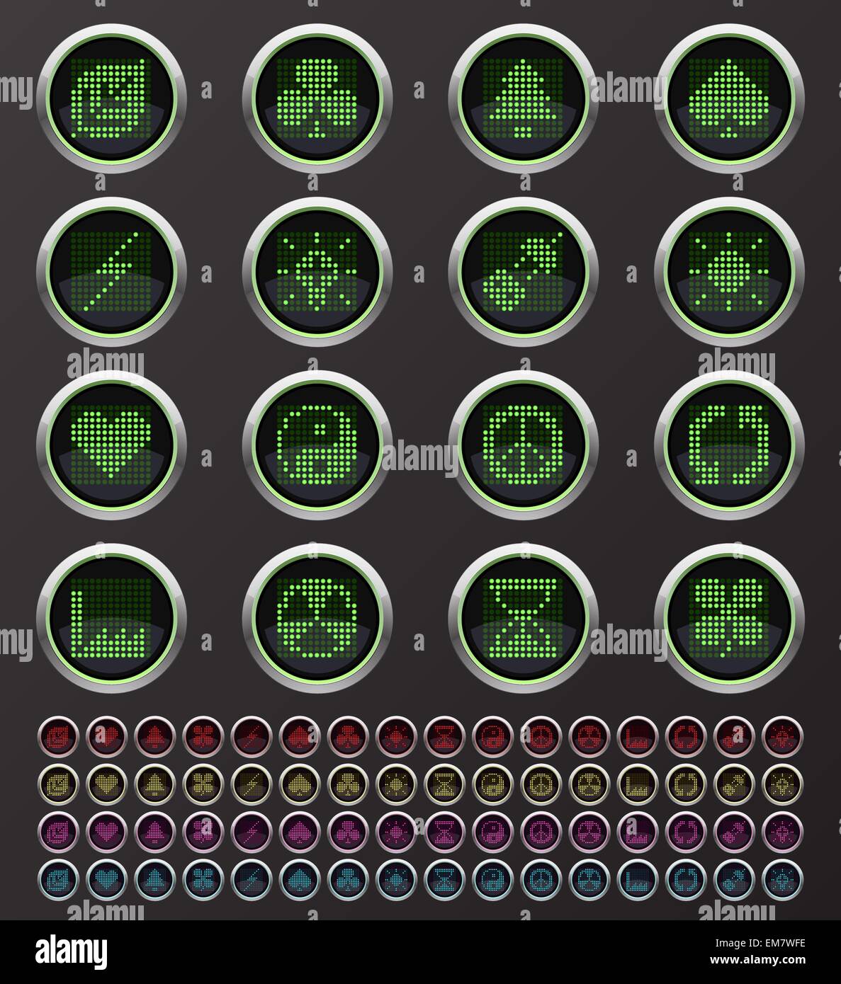 Radioactive buttons hi-res stock photography and images - Alamy