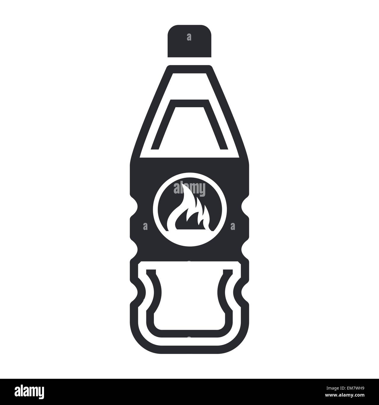 Vector illustration of flammable bottle icon Stock Vector Image & Art ...
