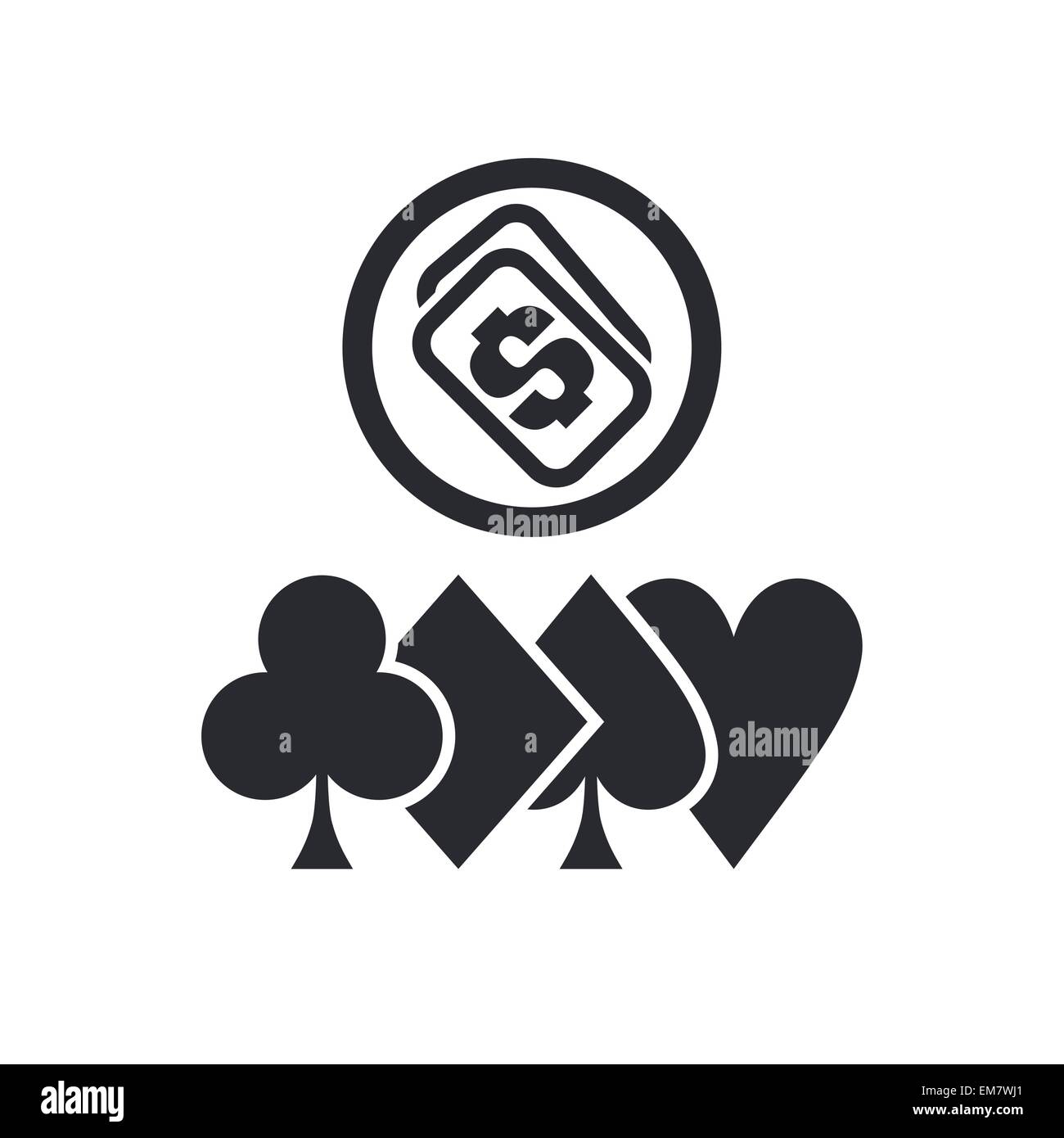 Vector illustration of poker icon Stock Vector Image & Art - Alamy