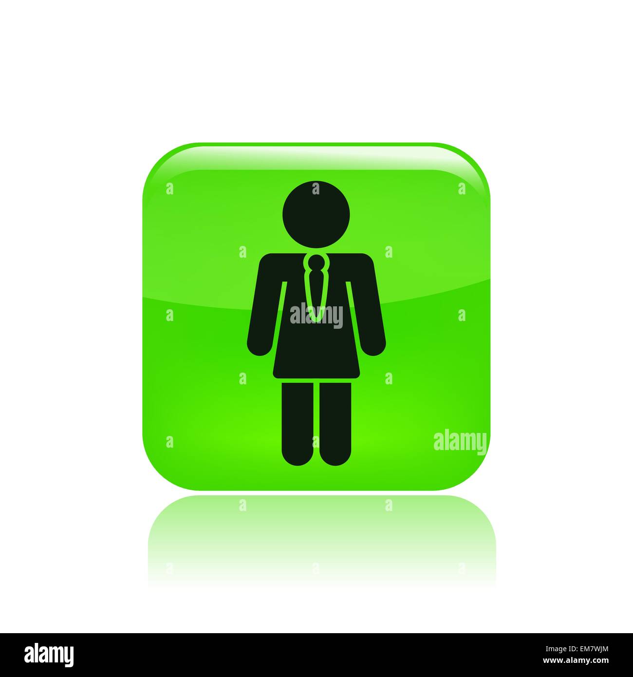 Vector illustration of girl in uniform icon Stock Vector Image & Art ...