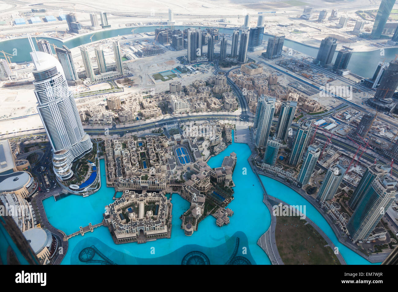 Dubai top down view hi-res stock photography and images - Alamy