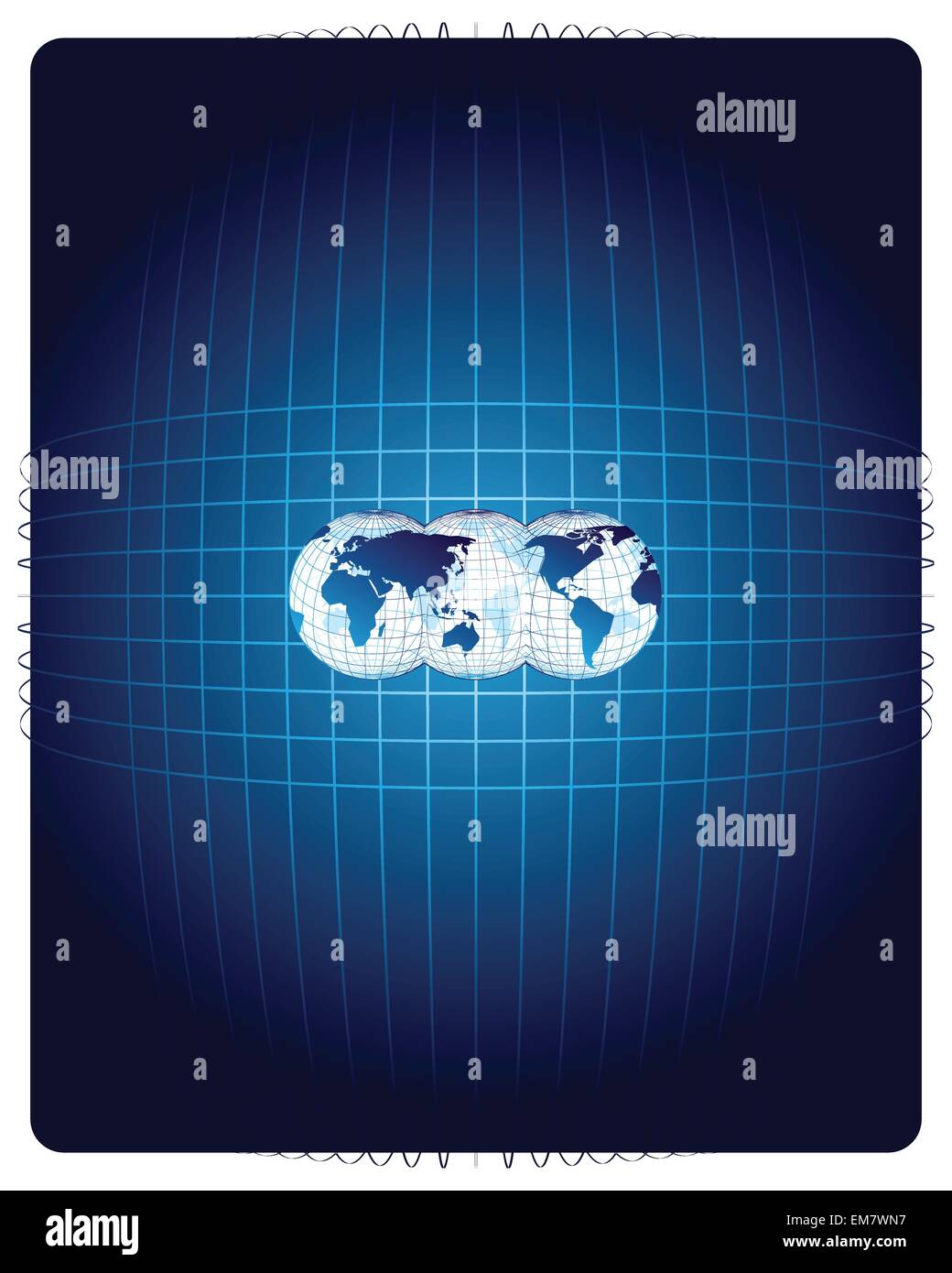 Green circle vector map world Cut Out Stock Images & Pictures - Alamy