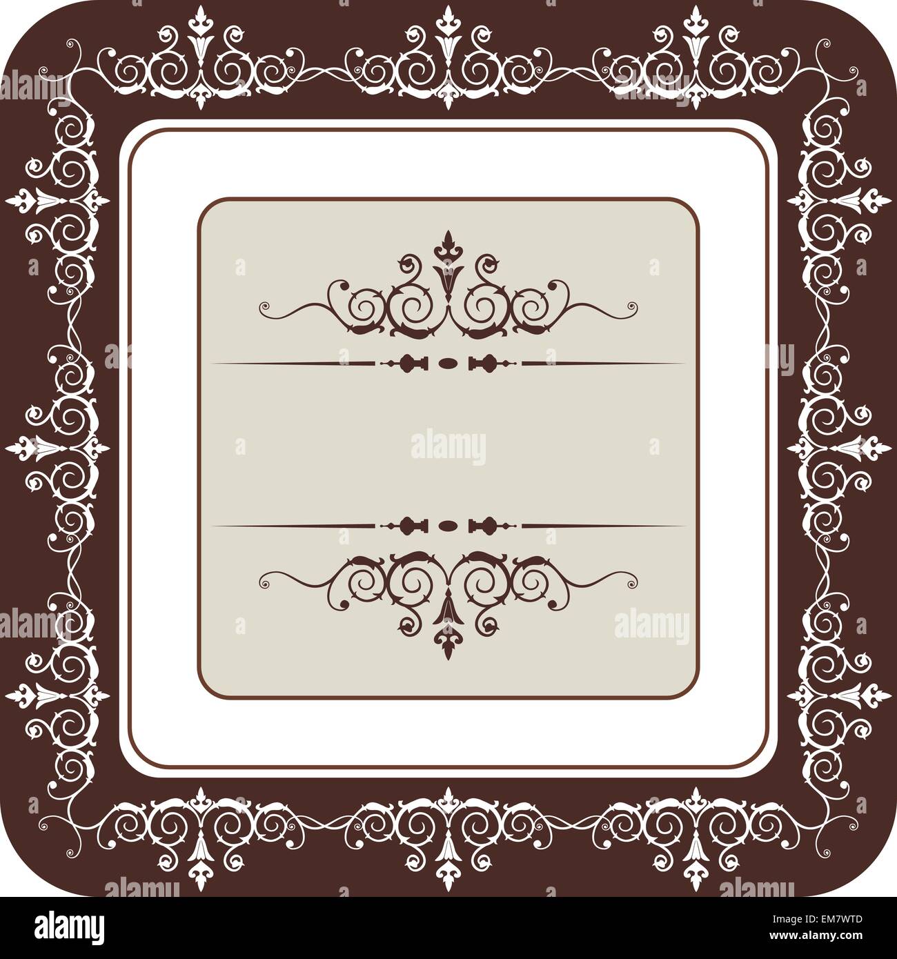 Vector vintage frame Stock Vector Image & Art - Alamy