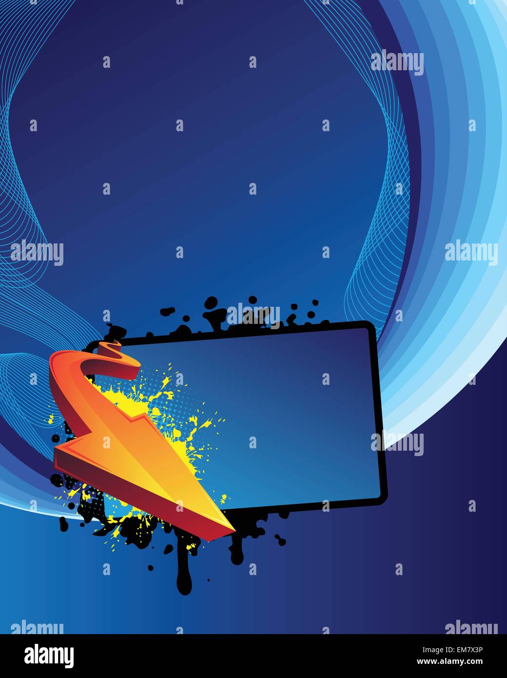 Blue abstract banner Stock Vector Image & Art - Alamy