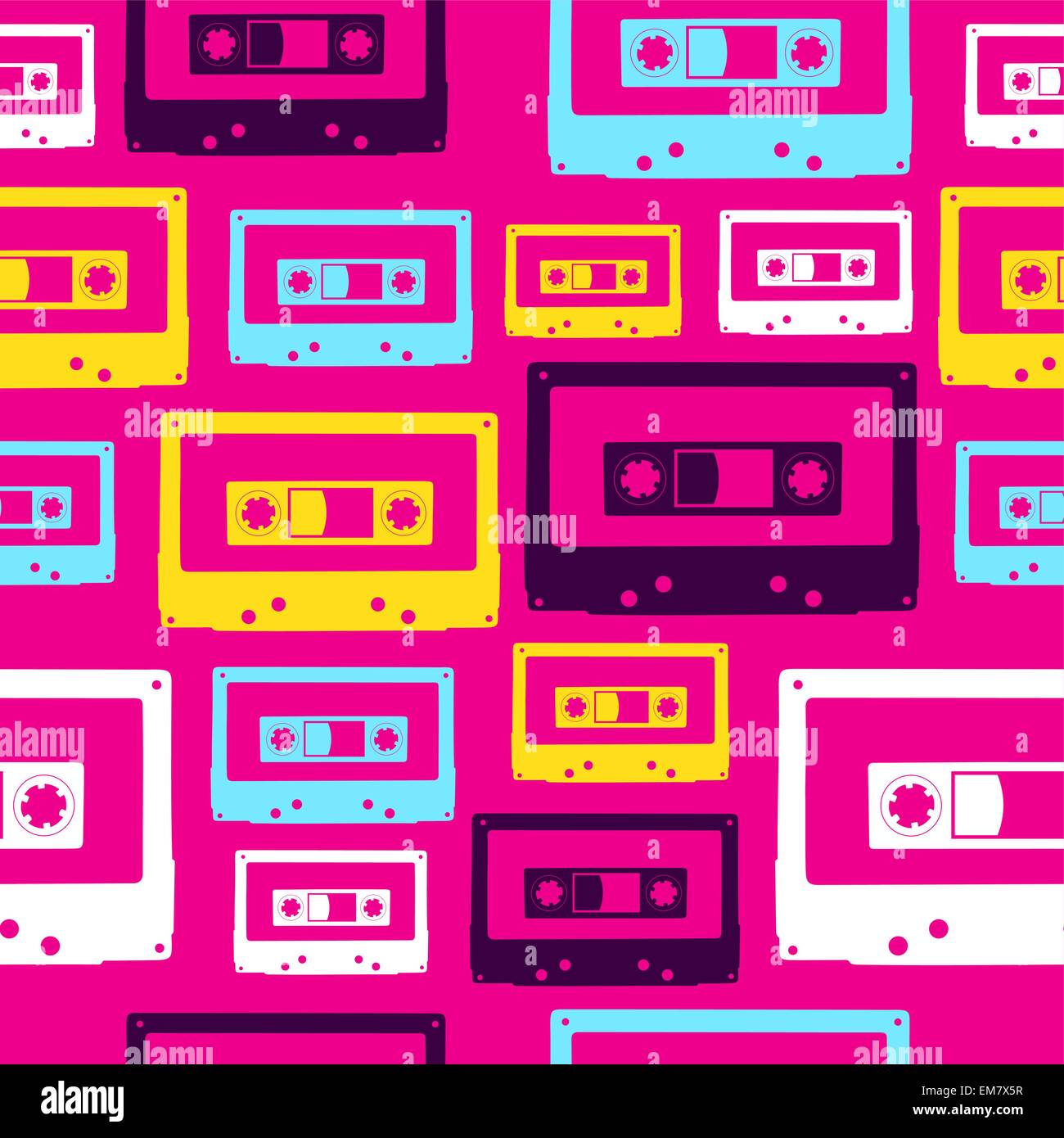 Music cassette audio cassettes Stock Vector Images - Alamy