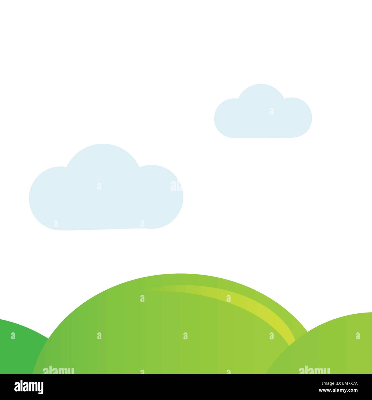 Meadow isolated on white vector background Stock Vector Image & Art - Alamy
