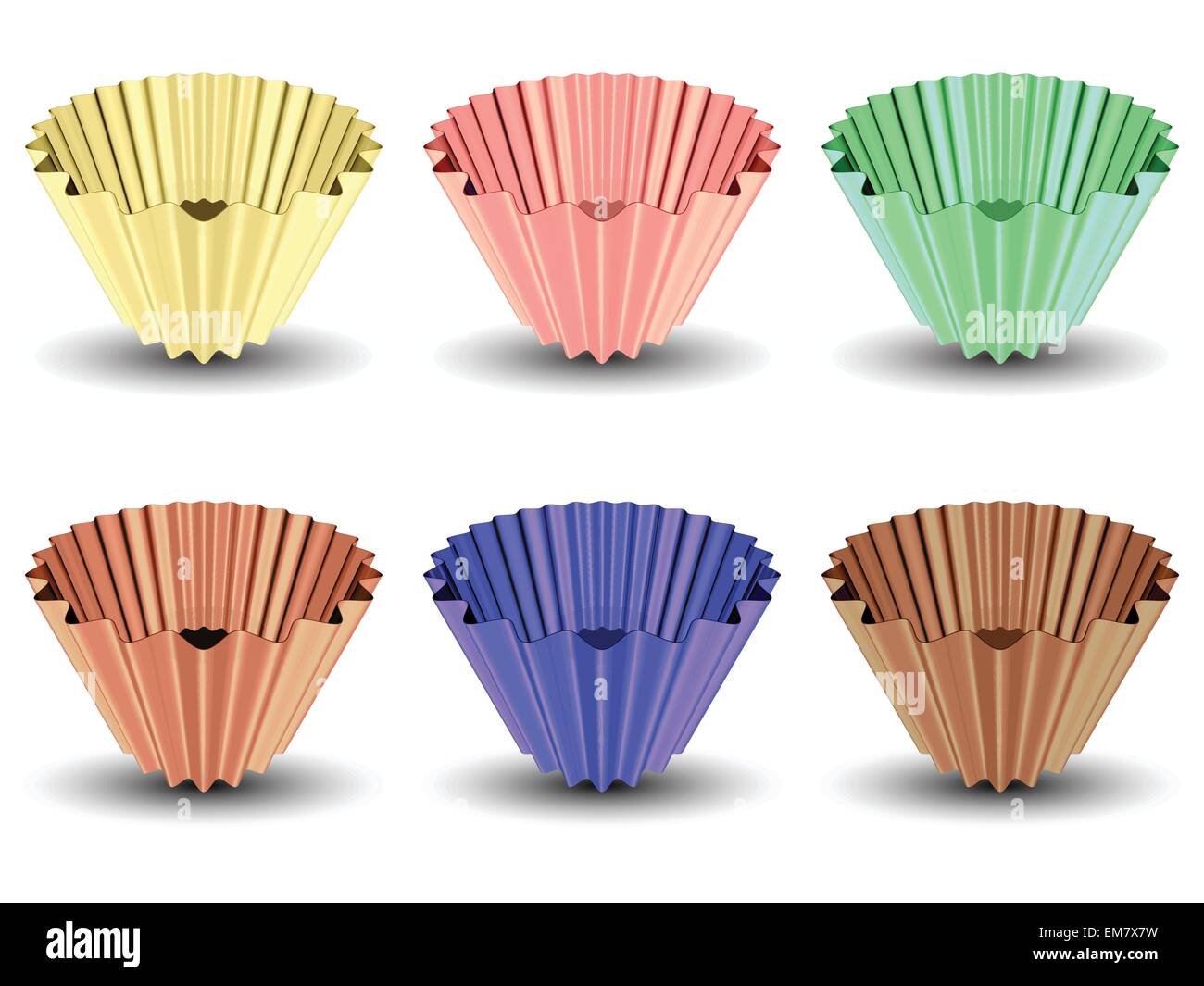 White empty paper cupcake Stock Vector Images - Alamy