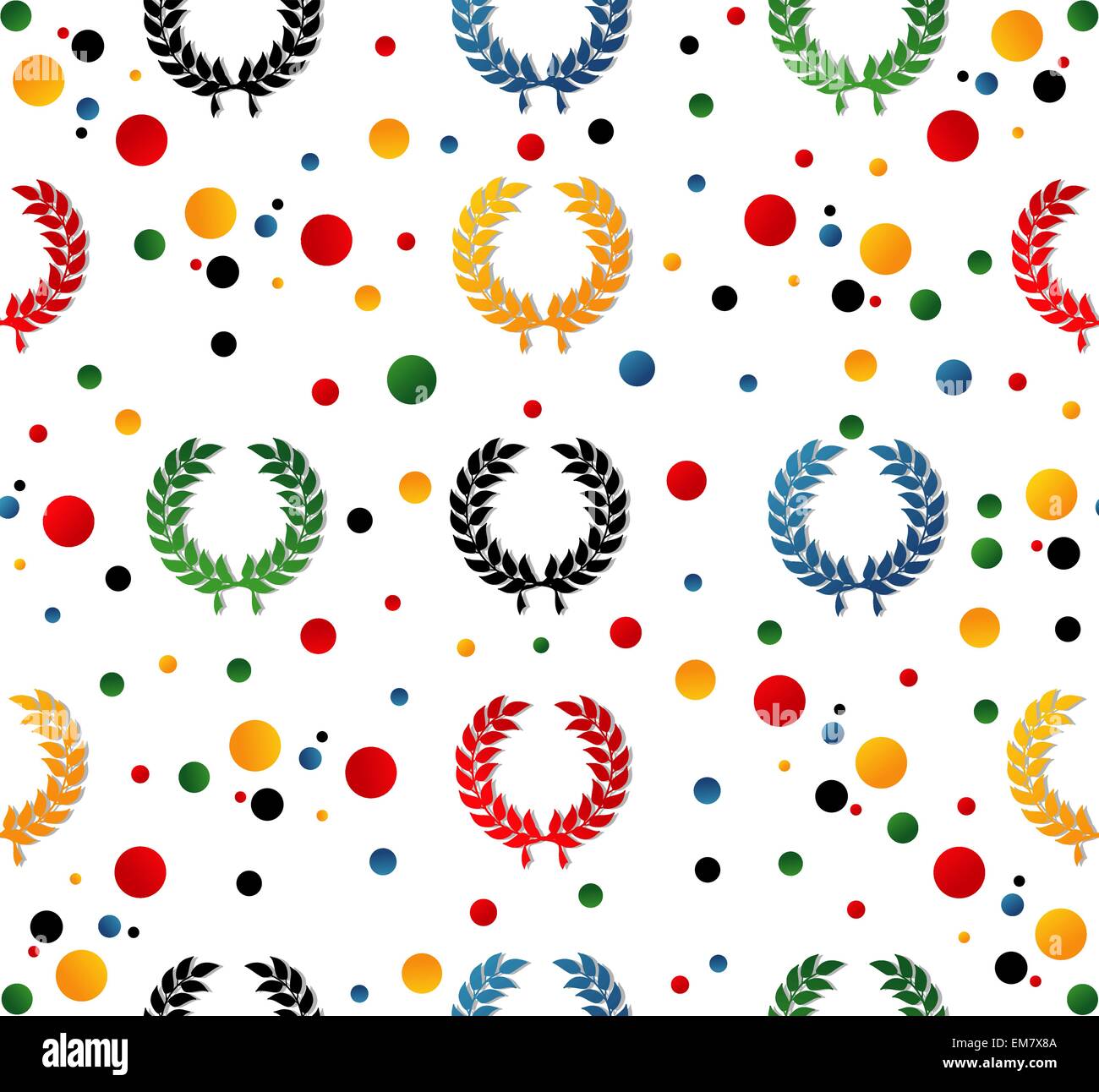 Laurel wreath pattern Stock Vector Image & Art - Alamy