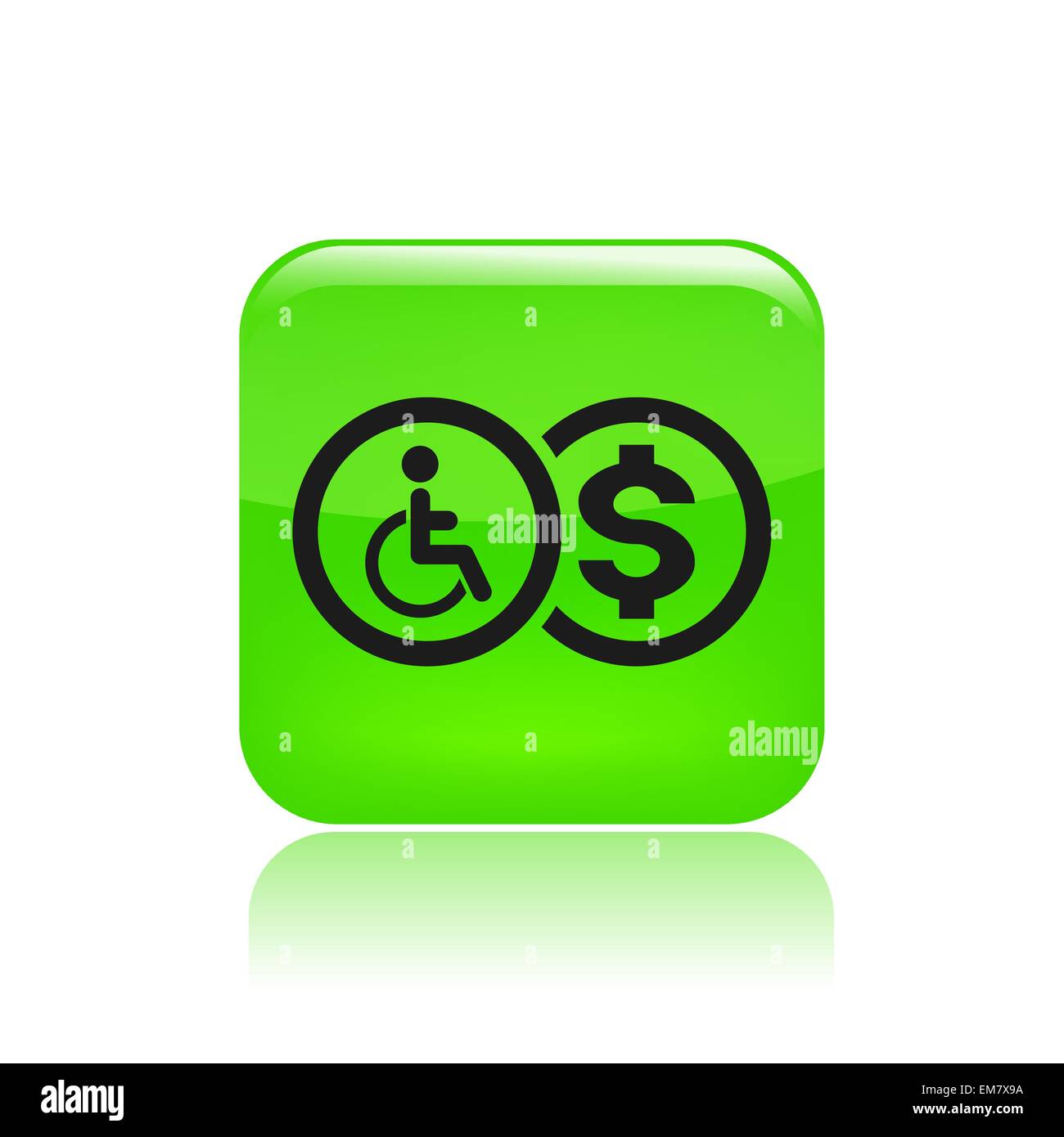 Vector illustration of isolated handicap icon Stock Vector Image & Art ...