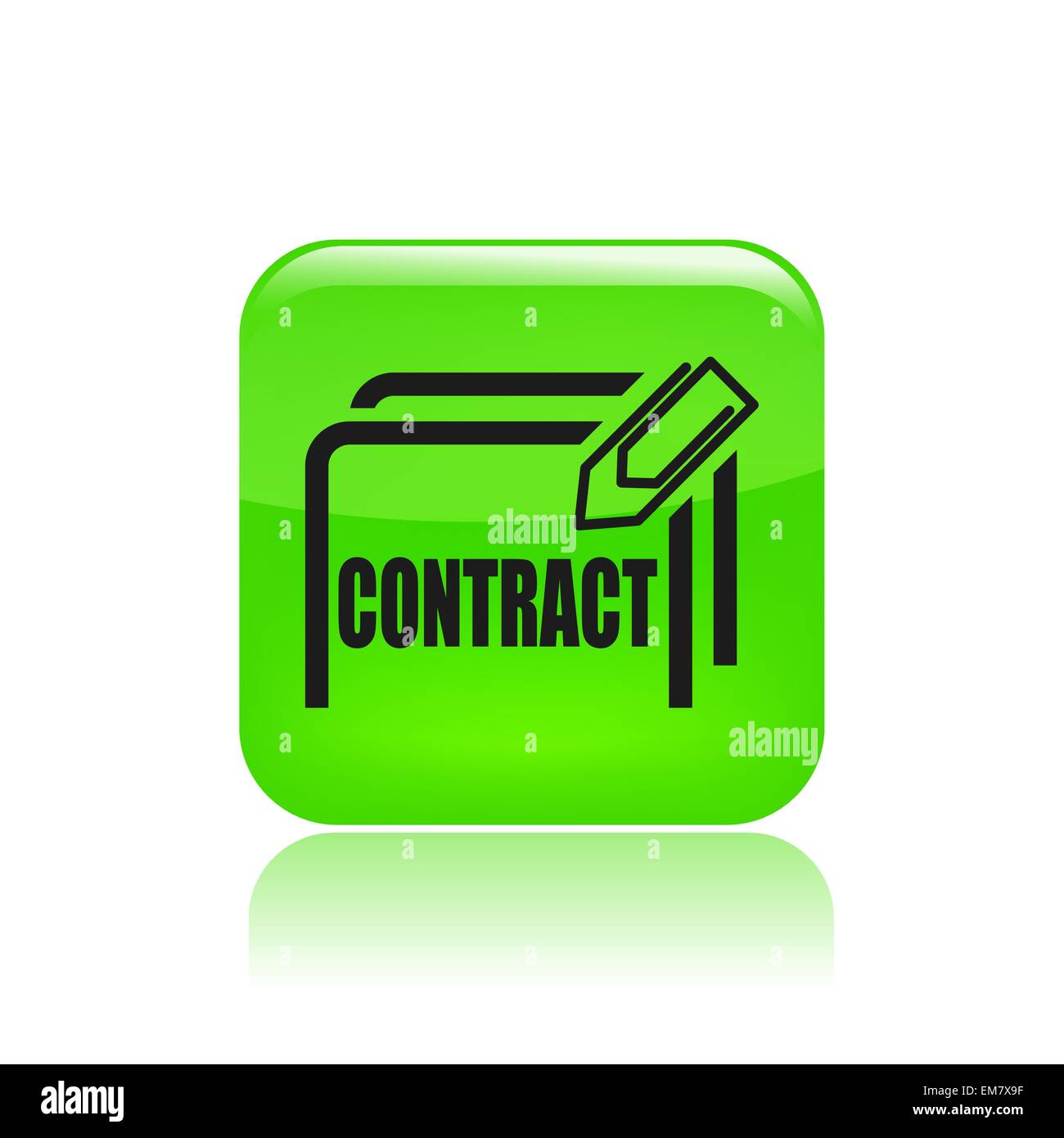 Vector illustration of contract icon Stock Vector Image & Art - Alamy