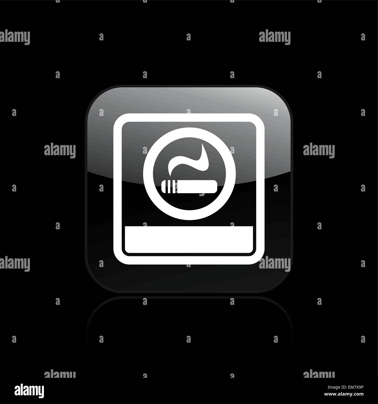 Vector illustration of isolated smoke area icon Stock Vector Image ...