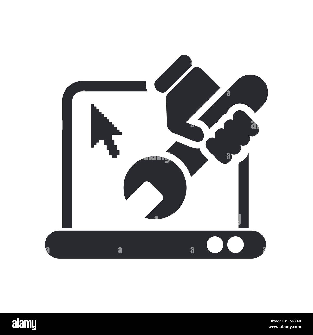 Pc and laptop repair Stock Vector Images - Alamy