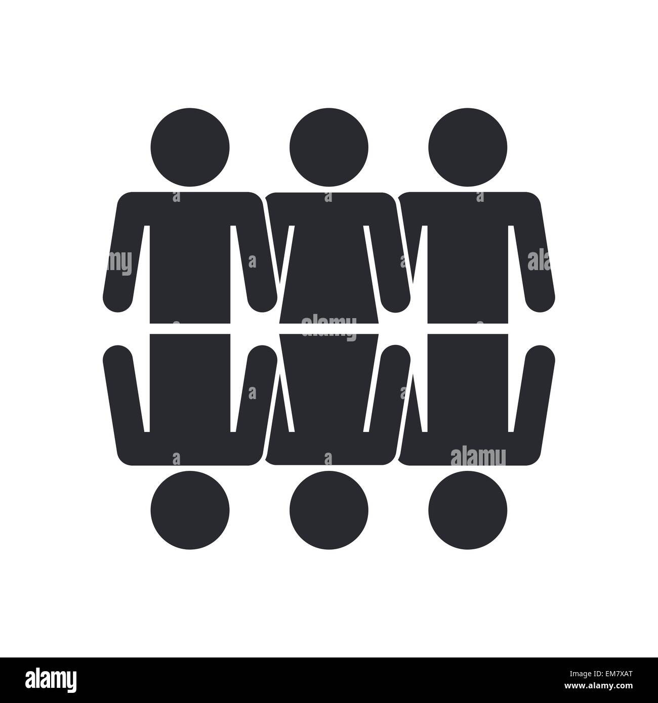 Vector illustration of single isolated social network icon Stock Vector ...