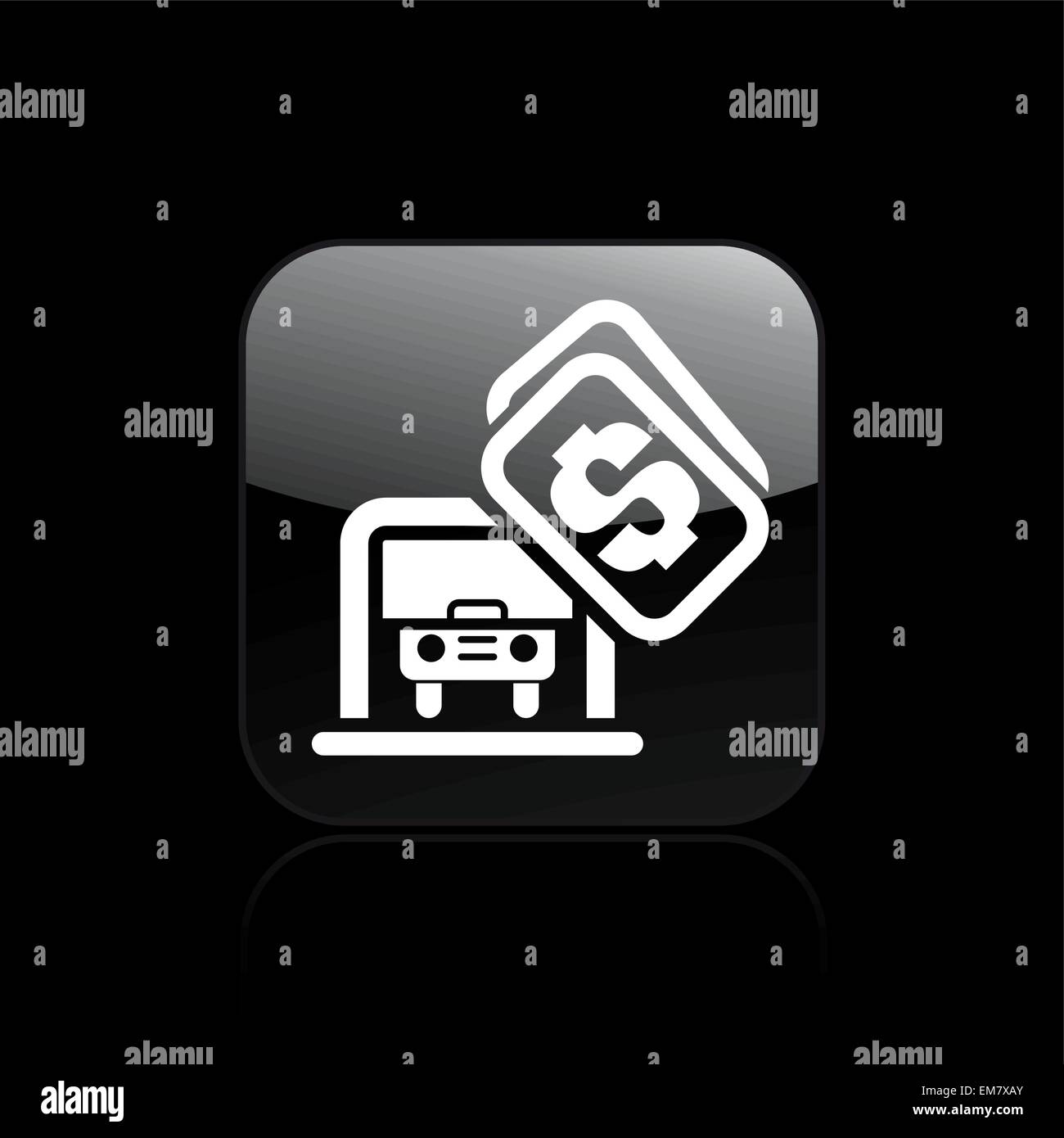 Vector illustration of single car parking icon Stock Vector Image & Art ...