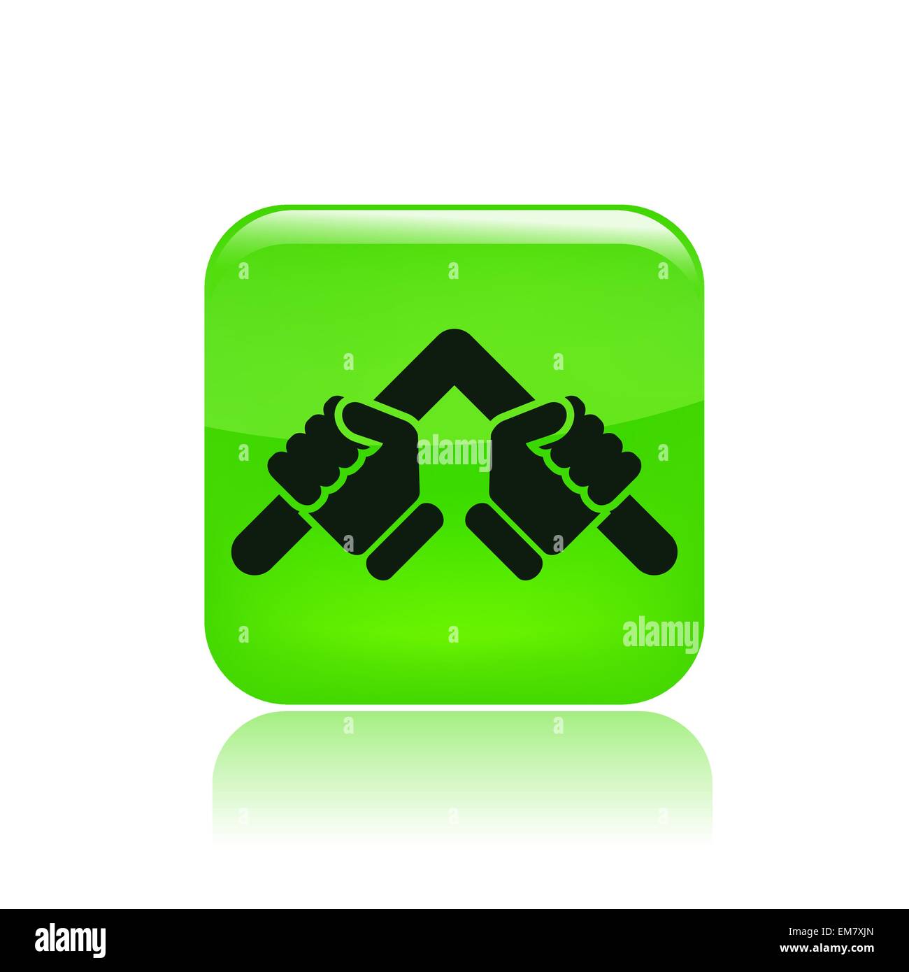 Vector illustration of single isolated bar bender icon Stock Vector ...