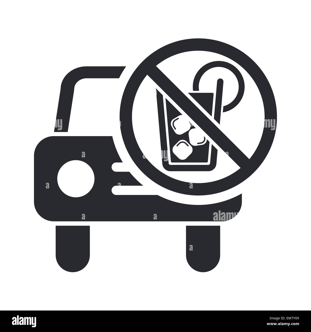 Vector illustration of isolated drunk drive icon Stock Vector Image ...