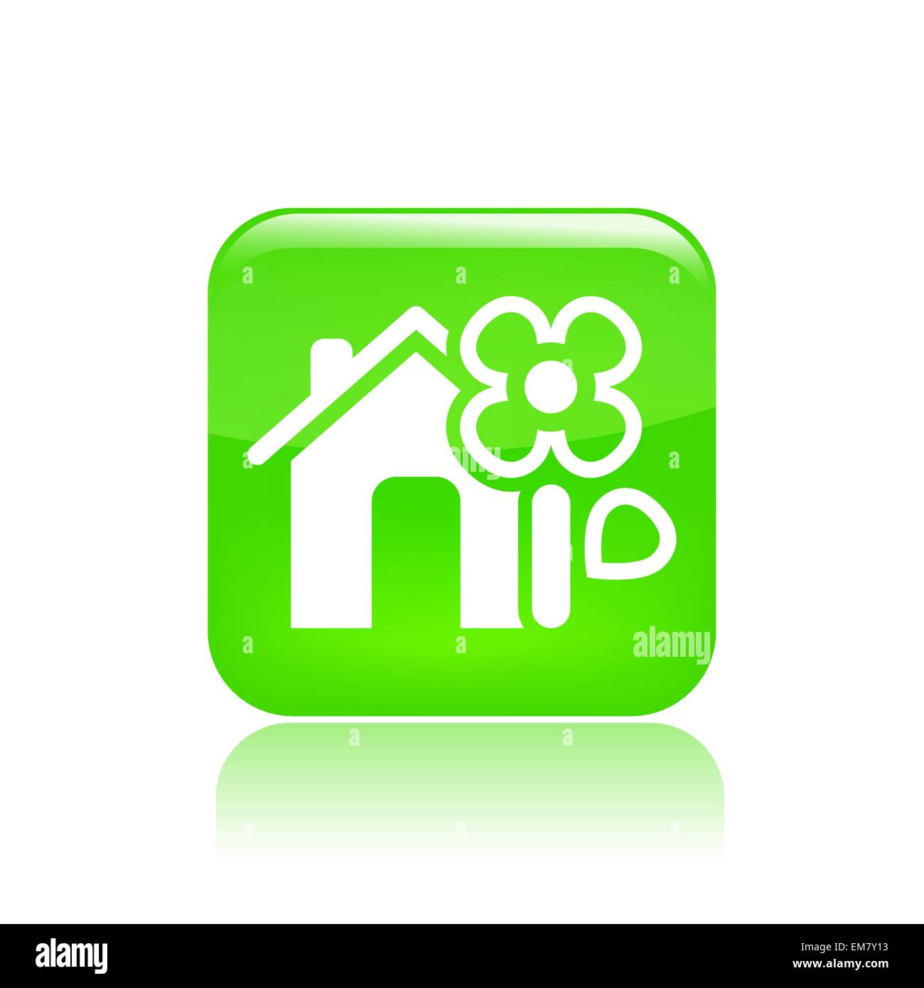 Vector illustration of single flower icon Stock Vector Image & Art - Alamy