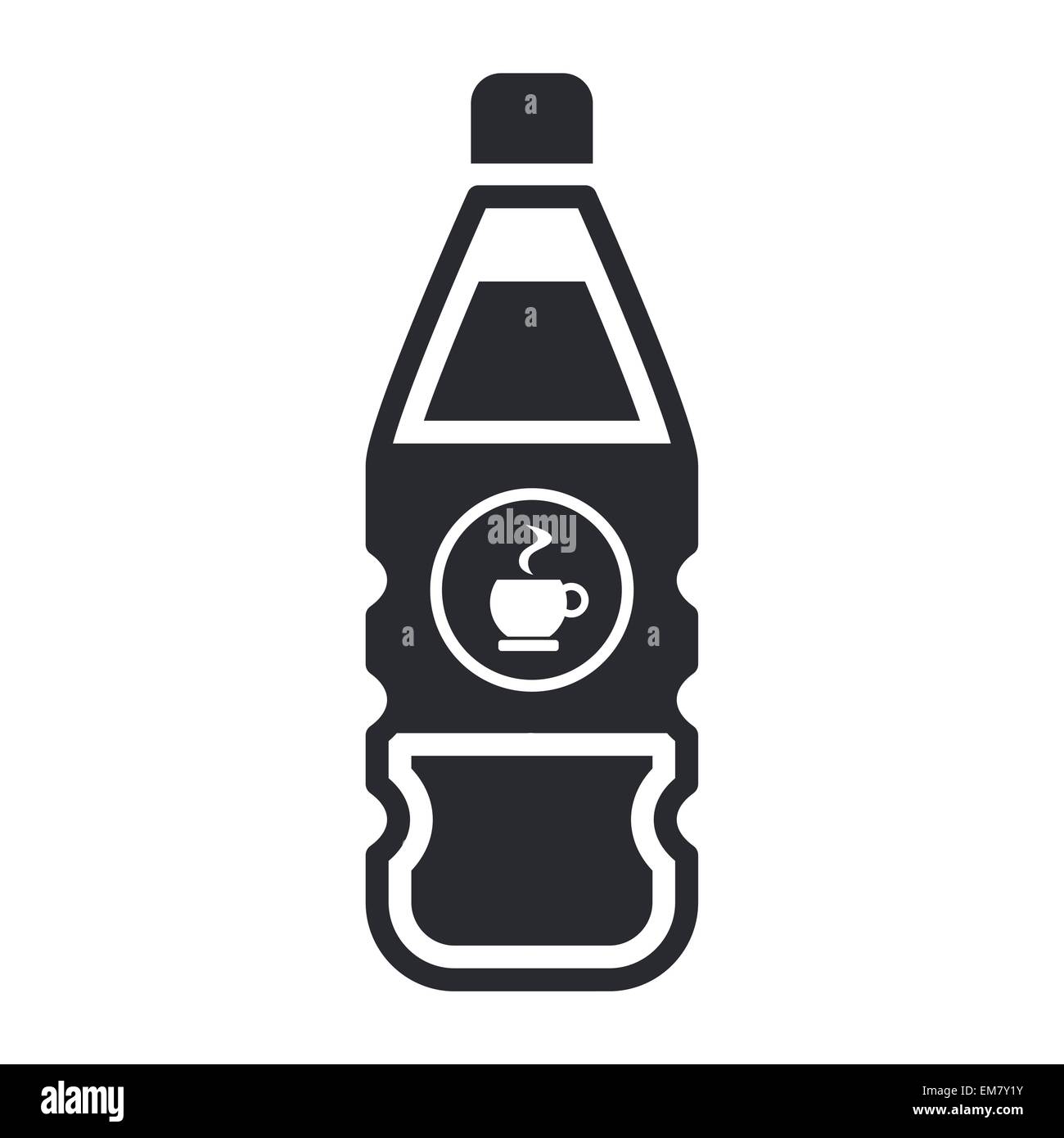 Vector illustration of single coffee bottle icon Stock Vector Image ...