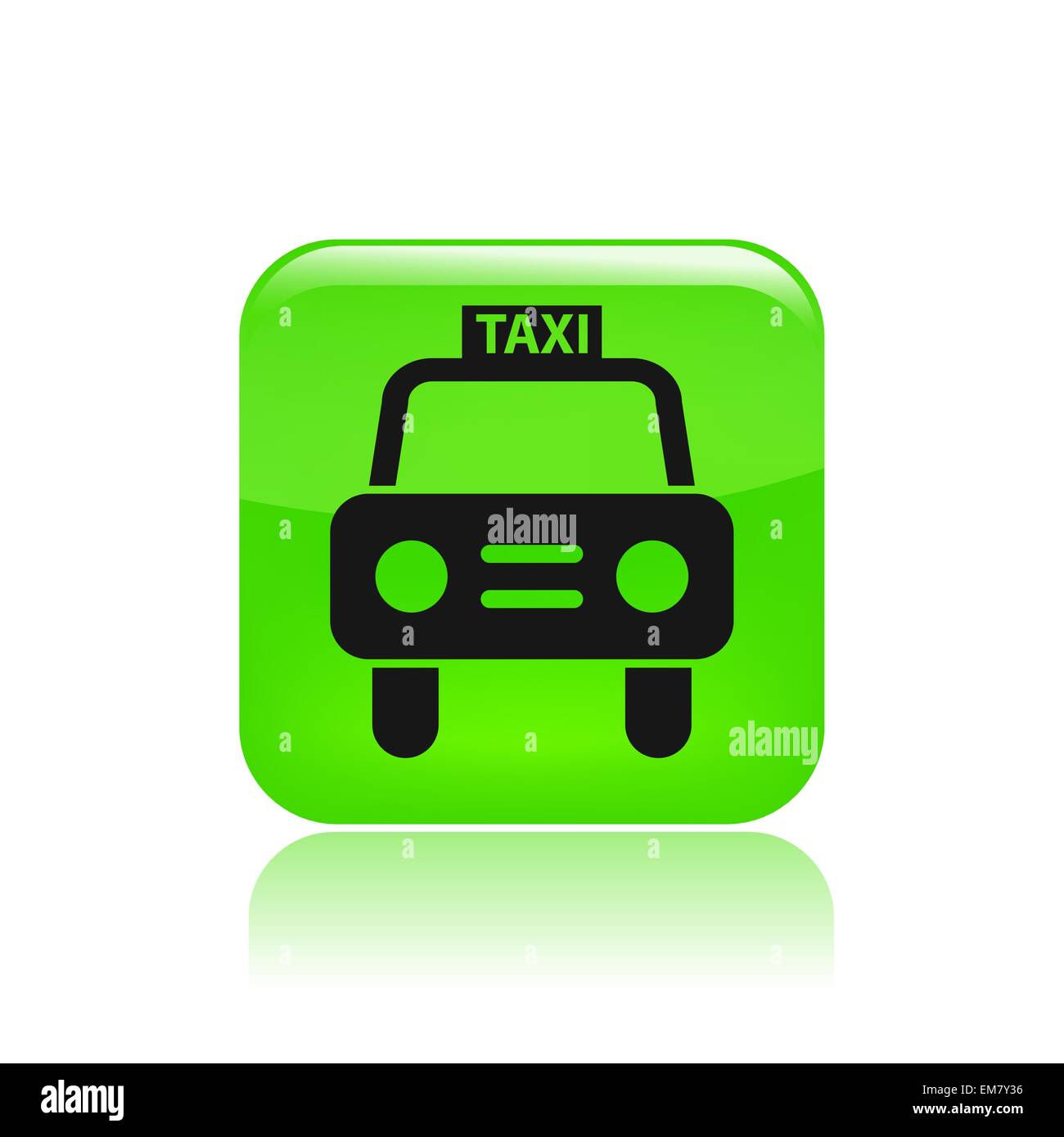 Vector illustration of isolated taxi icon Stock Vector Image & Art - Alamy
