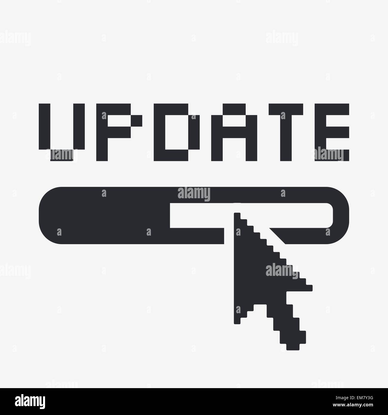 Vector illustration of isolated update icon Stock Vector Image & Art ...