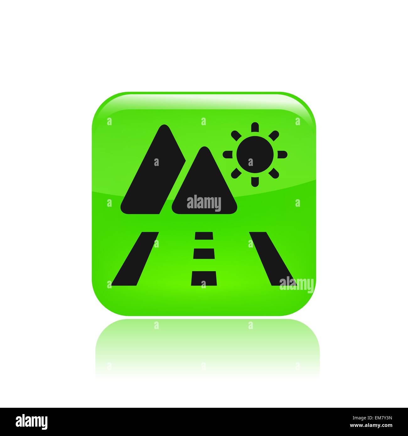 Vector illustration of single road icon Stock Vector Image & Art - Alamy