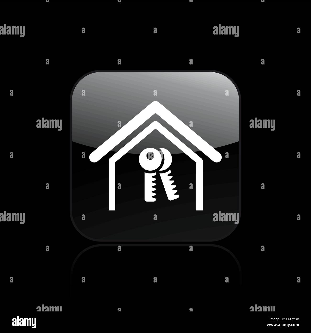 Vector illustration of single home key icon Stock Vector Image & Art ...