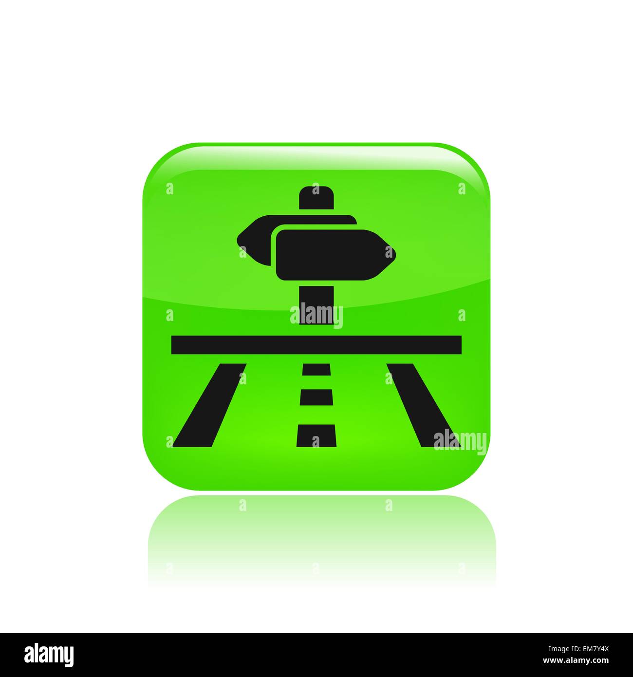 Vector illustration of single road icon Stock Vector Image & Art - Alamy