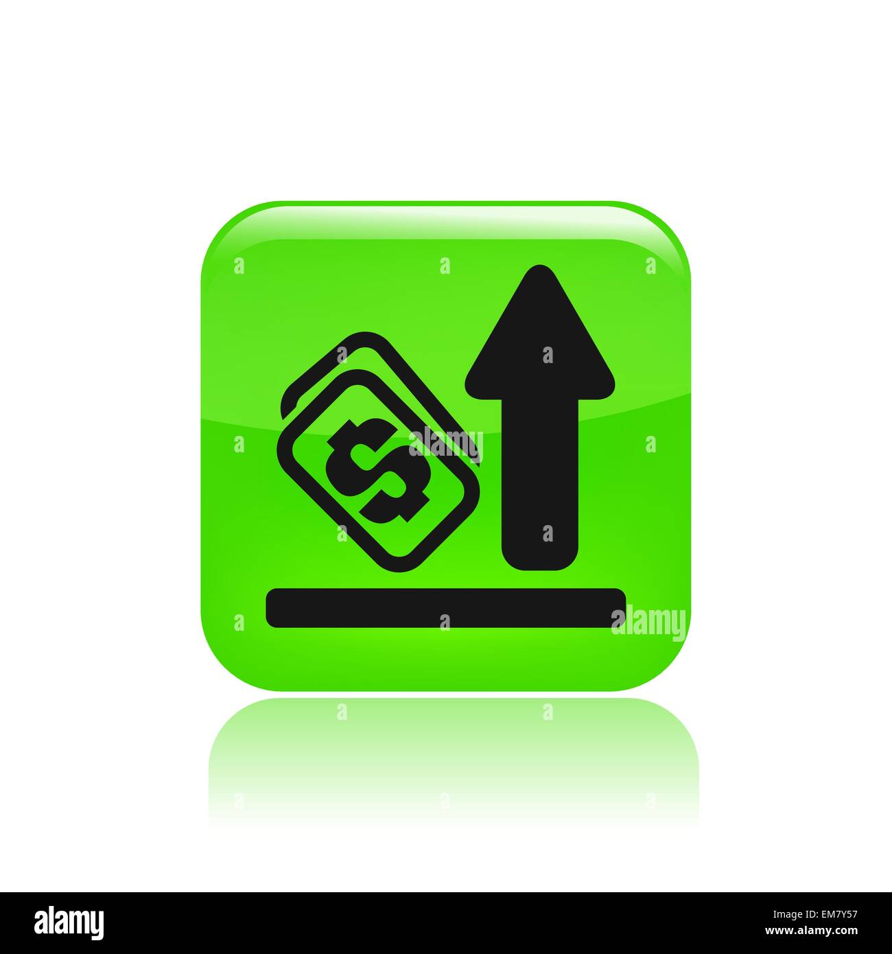 Vector illustration of increase money icon Stock Vector Image & Art - Alamy