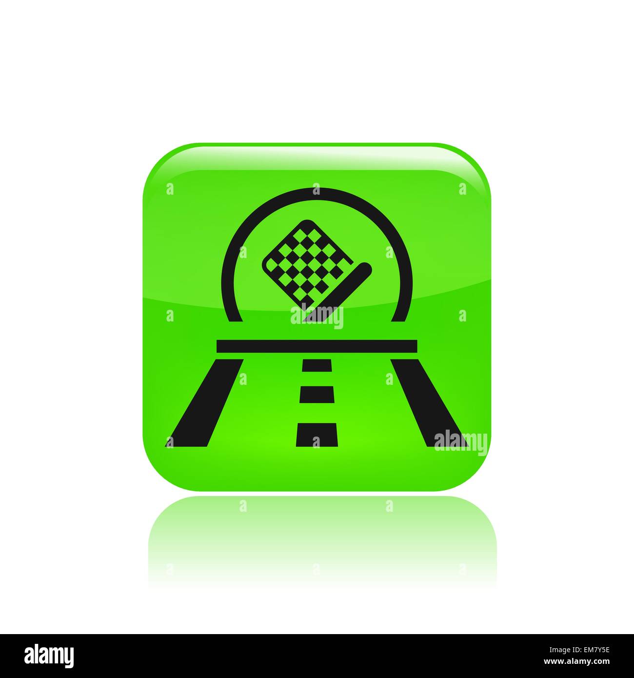 Vector illustration of single lap race icon Stock Vector Image & Art ...