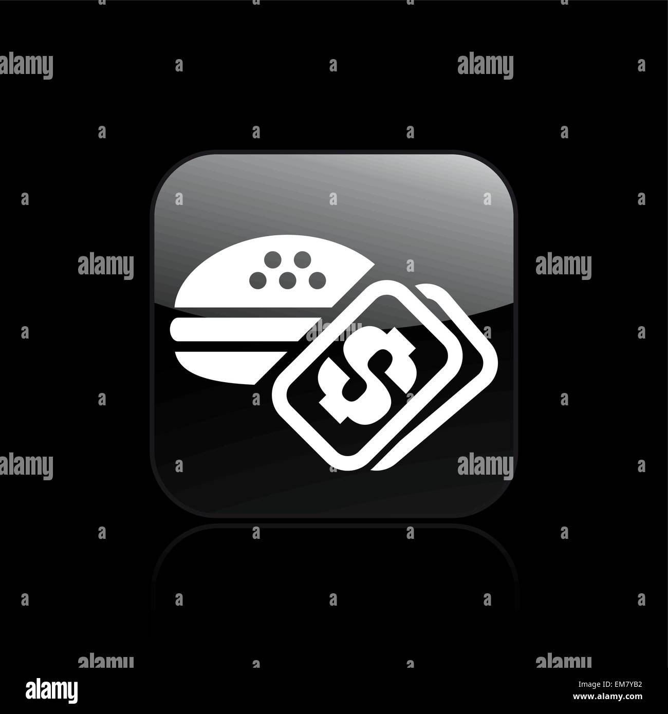 Vector illustration of single food cost icon Stock Vector Image & Art ...