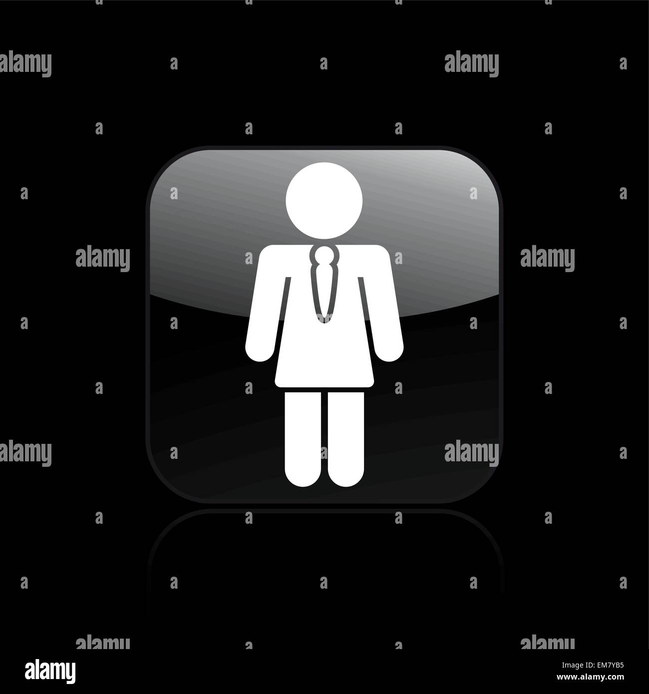 Vector illustration of single girl icon Stock Vector Image & Art - Alamy