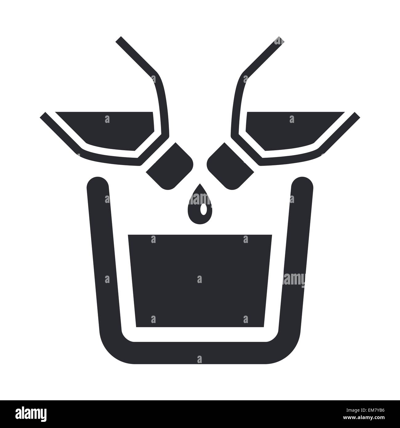 Vector illustration of isolated mixing liquid icon Stock Vector Image ...