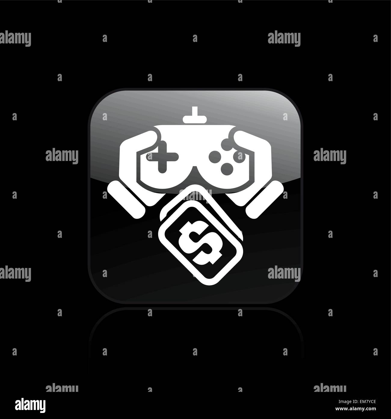 Vector illustration of single videogame price icon Stock Vector Image ...