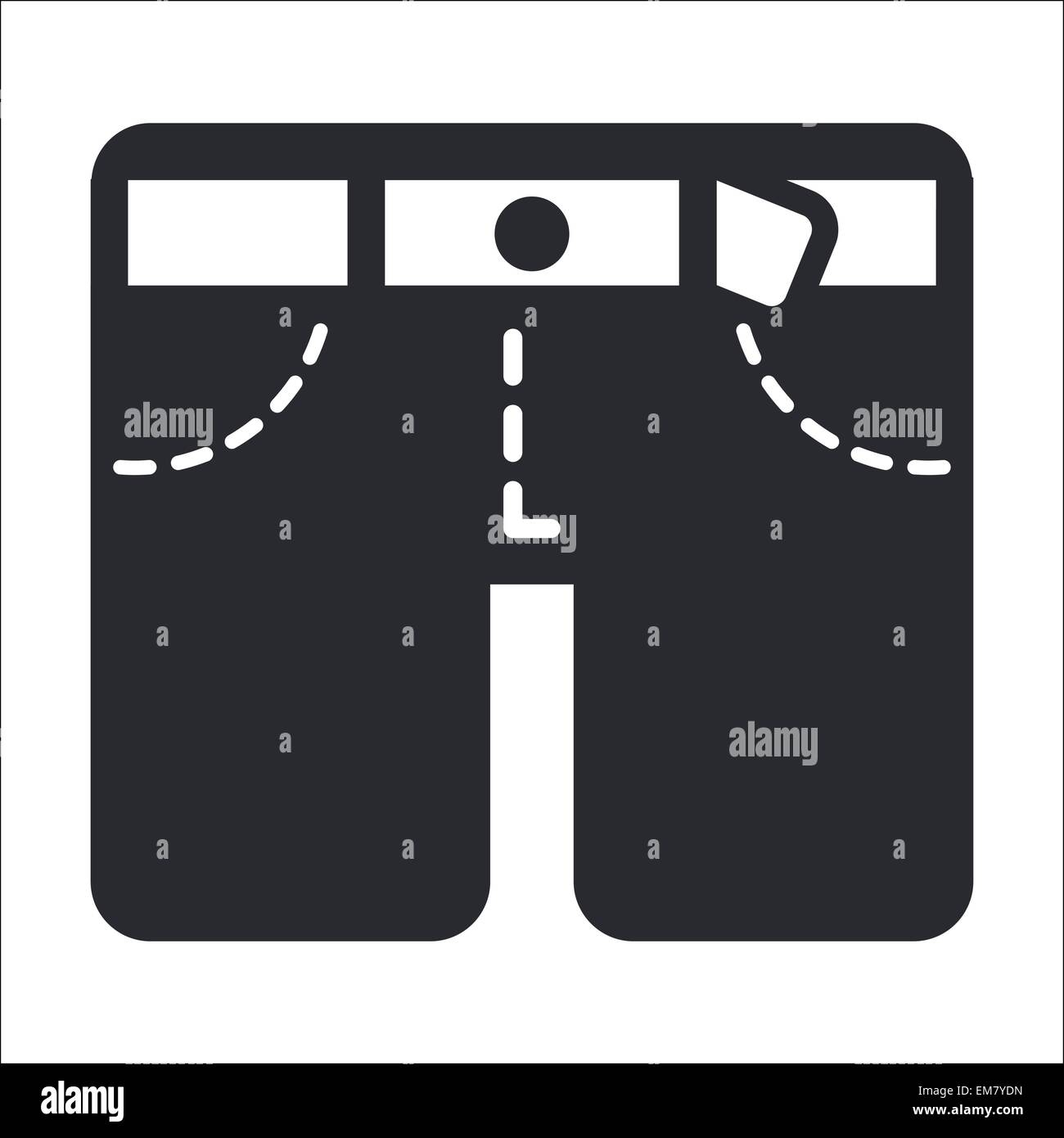 Vector pants icon hi-res stock photography and images - Alamy