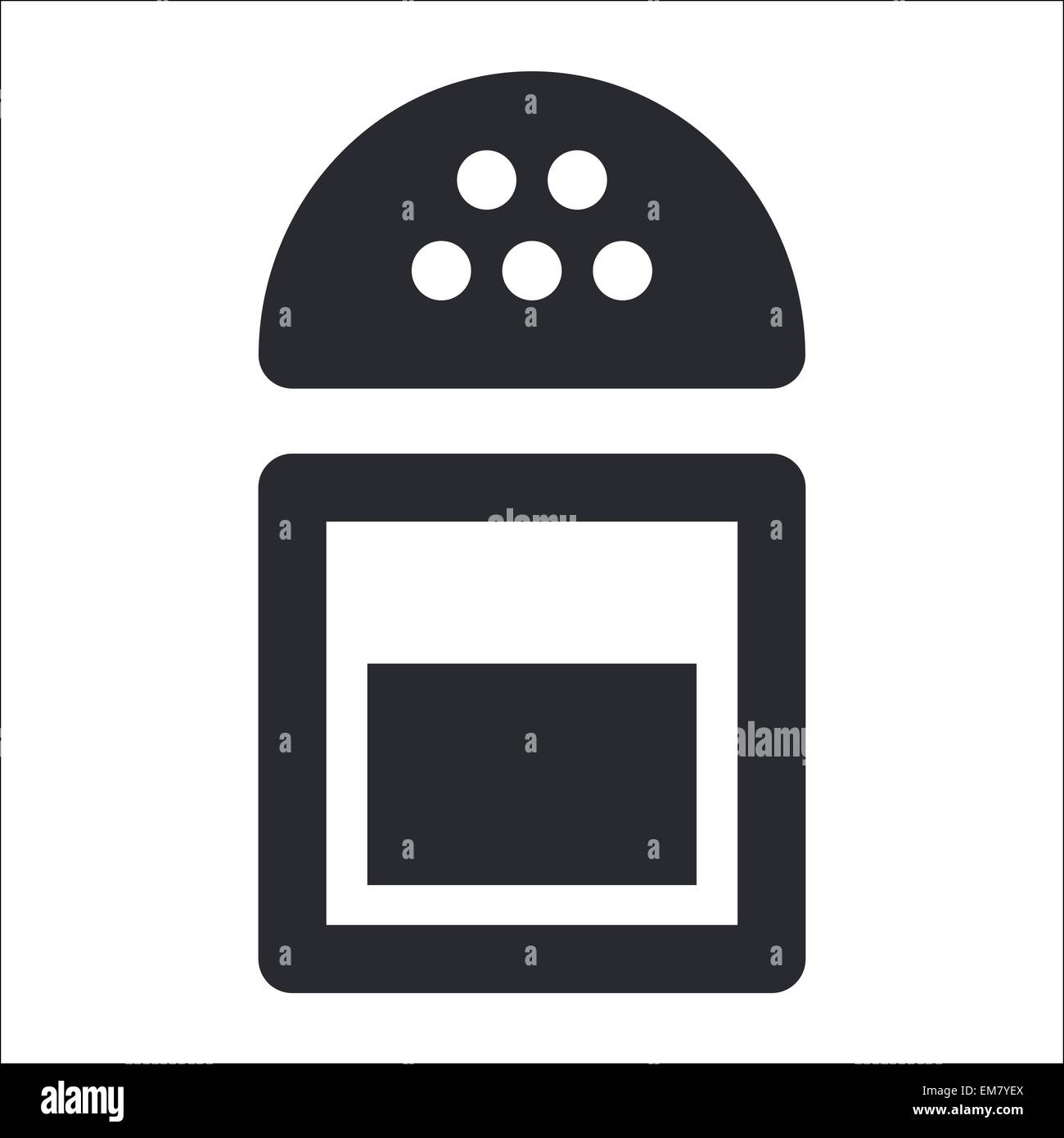 Vector illustration of isolated salt icon Stock Vector Image & Art - Alamy